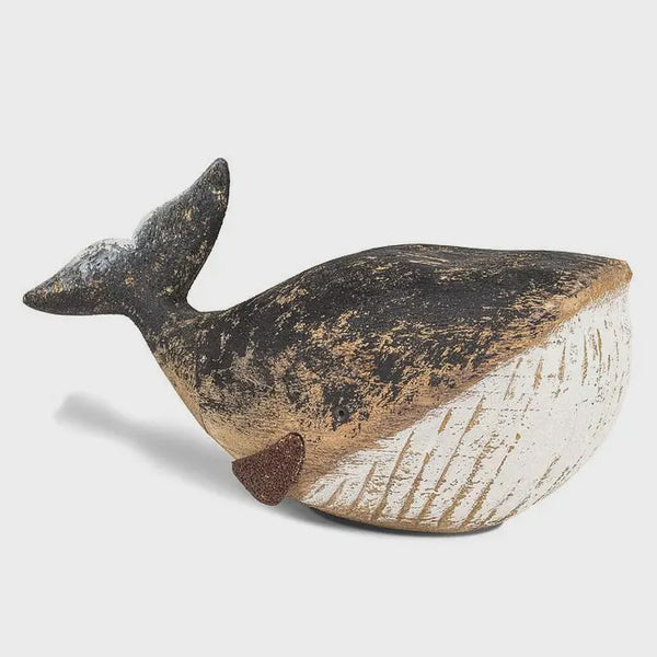 Large Carved Whale – Sheepscot River Pottery