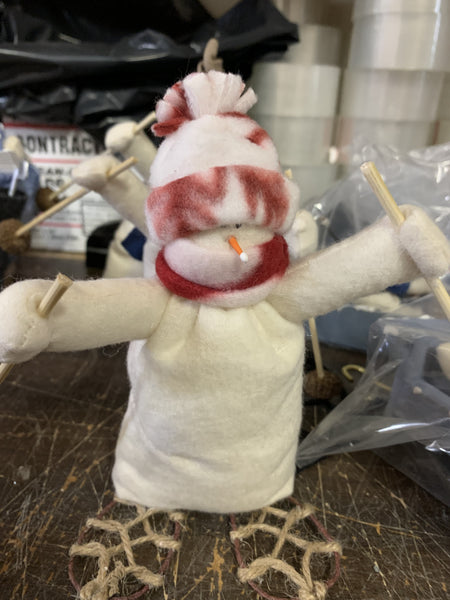 Adult Snowfolk W/Snowshoes – Sheepscot River Pottery